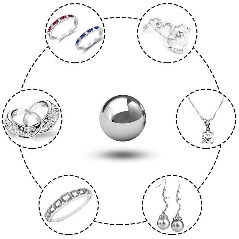 1-100 vnt 304 nerūdijančio plieno rutulys Skm. 1–30 mm didelio tikslumo ...