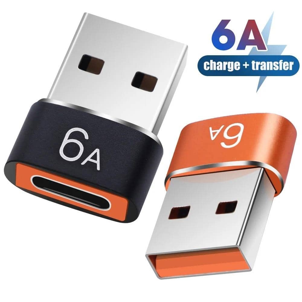6A USB į Type-C ir TypeC į USB OTG konverteris USB 3.0 adapteris ...