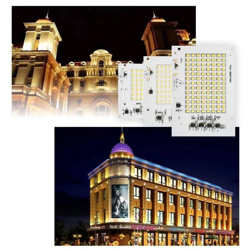 LED SMD 2835 lustas 10W 20W 30W 50W 100W prožektorių karoliukai AC 220V ...